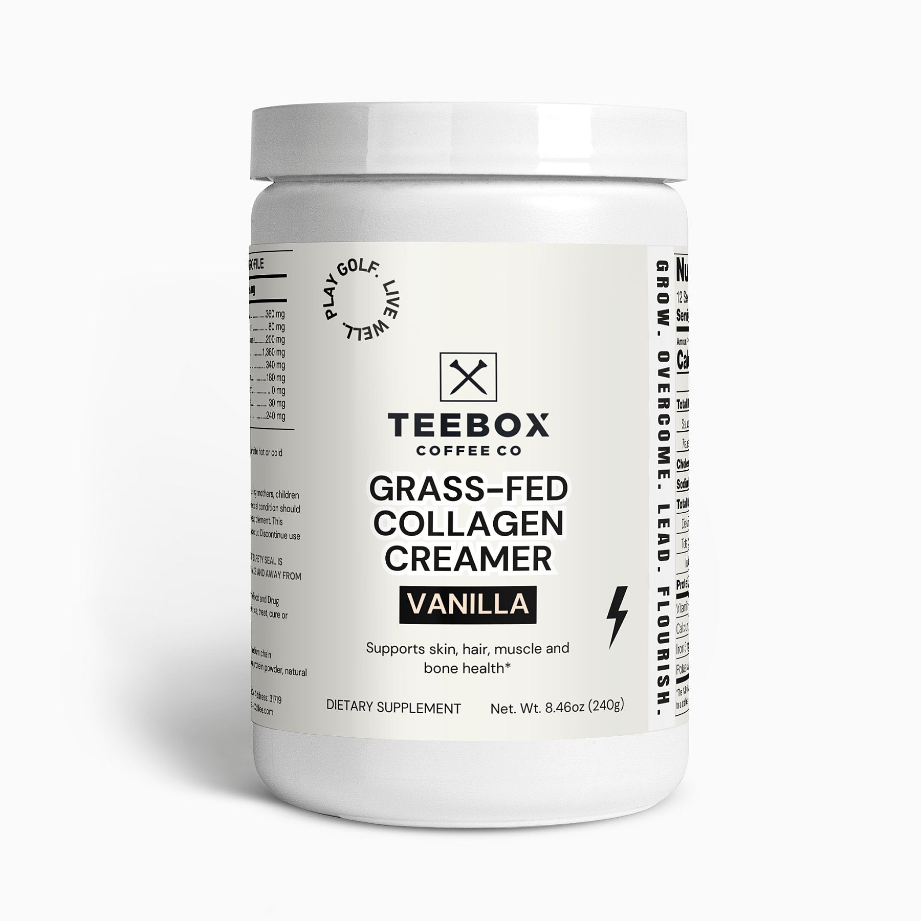 Grass-Fed Collagen Creamer (Vanilla) – TeeBox Coffee Co